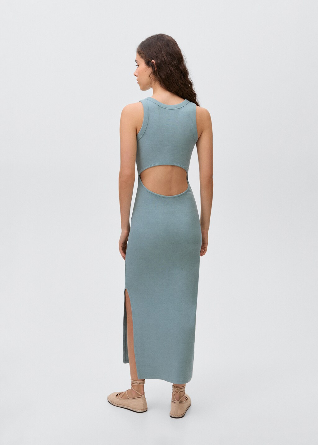 Cut-out Back Dress - Mango