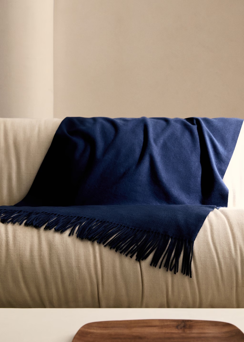 Blanket With Fringe Detail - Mango