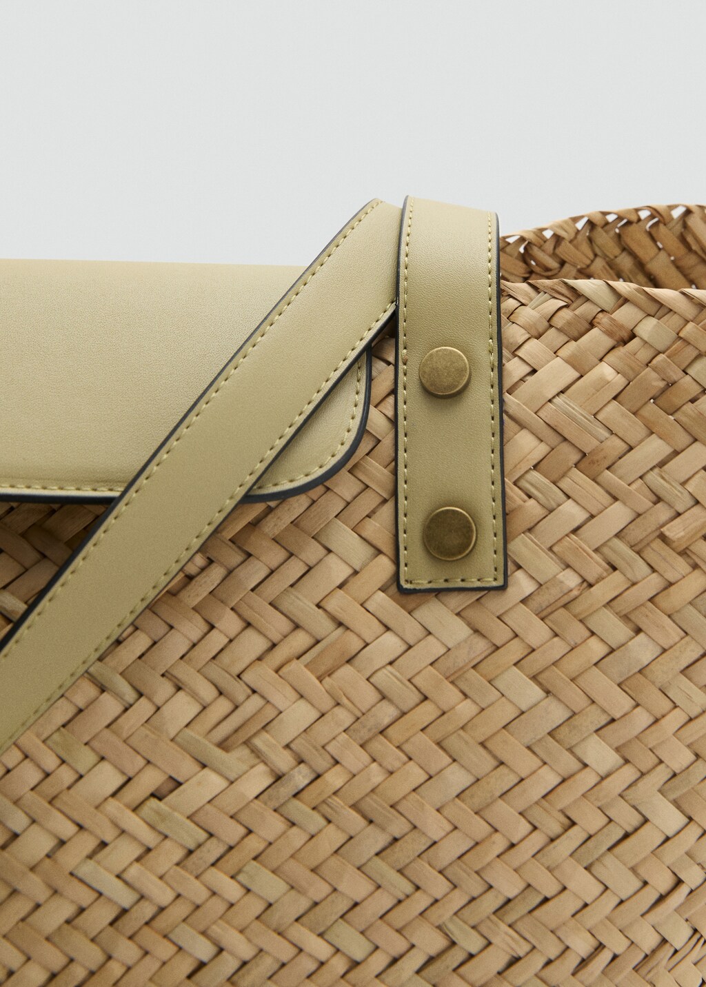 Natural Fibre Basket Bag - Mango