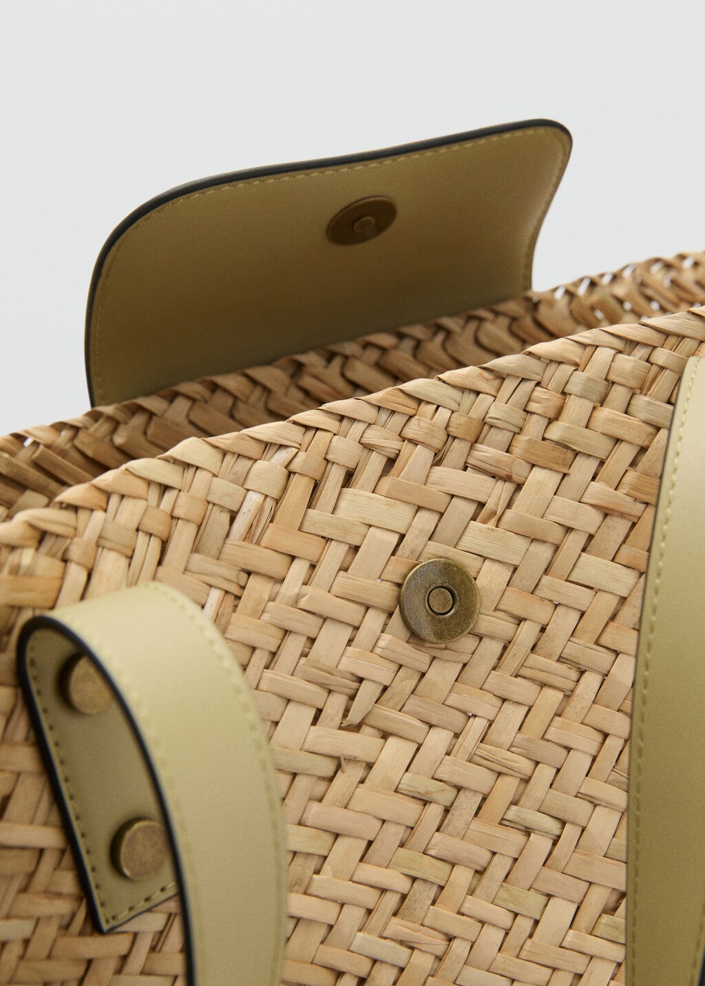 Natural Fibre Basket Bag - Mango